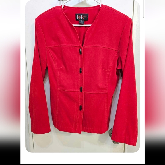 Jackets & Coats | Red Button Up Barrel Button | Poshmark